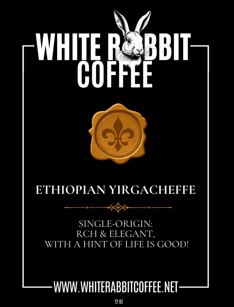 White Rabbit Coffee : Single Origin Ethiopian Yirgacheffe - Thought In ...